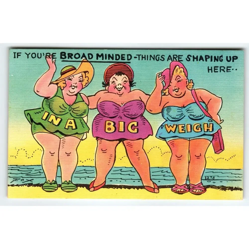 Postcard | Art | If Youre Broad Minded Things Are Shaping Up Beach ...